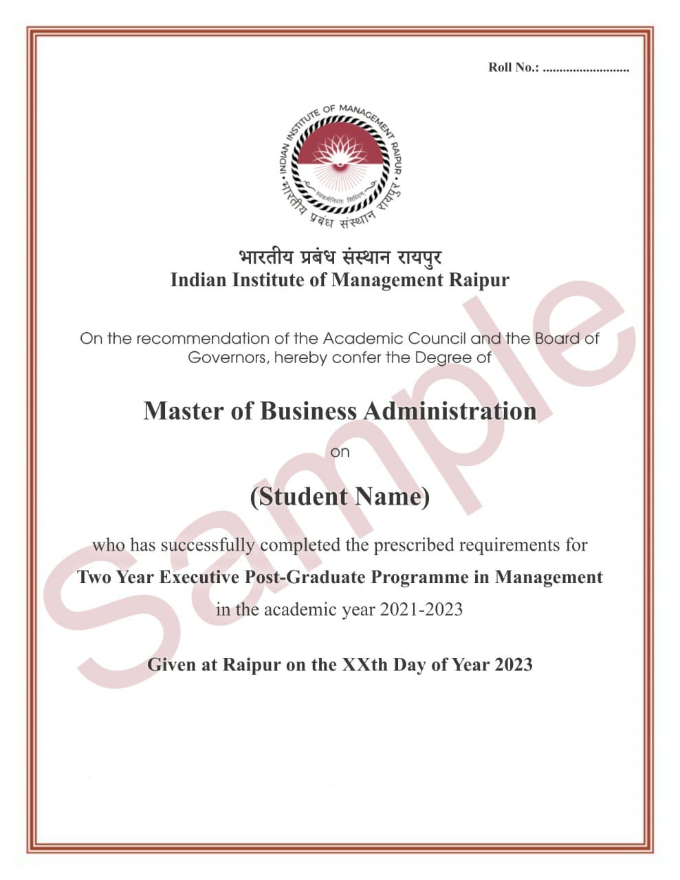 Executive Post Graduate Programme In Management